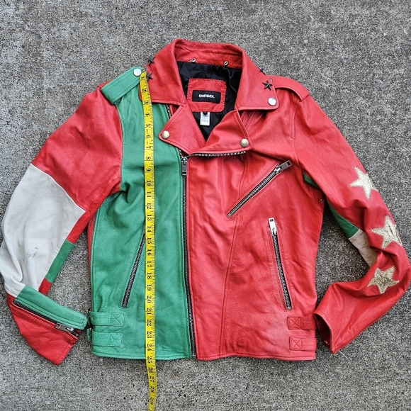 Diesel | Jackets & Coats | Rare Diesel Daredevil Lambskin Leather Moto ...